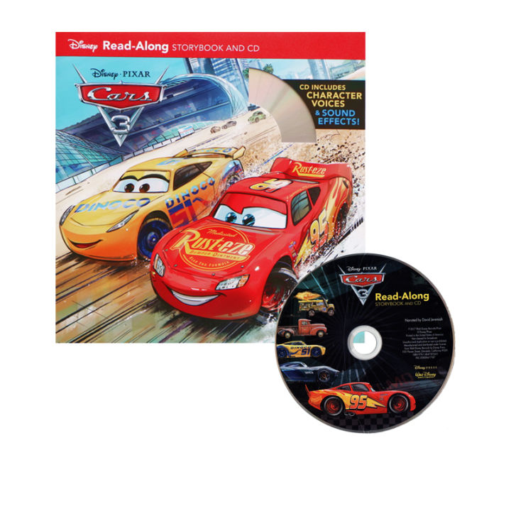 English original racing car Story 3 cars3 read along storybook with CD ...
