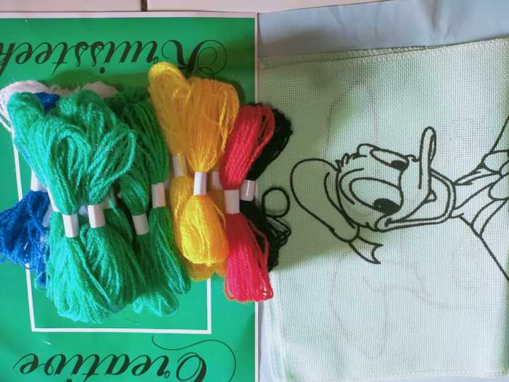 Paket kristik lengkap kristik set orchid karakter kain kristik sulaman ...