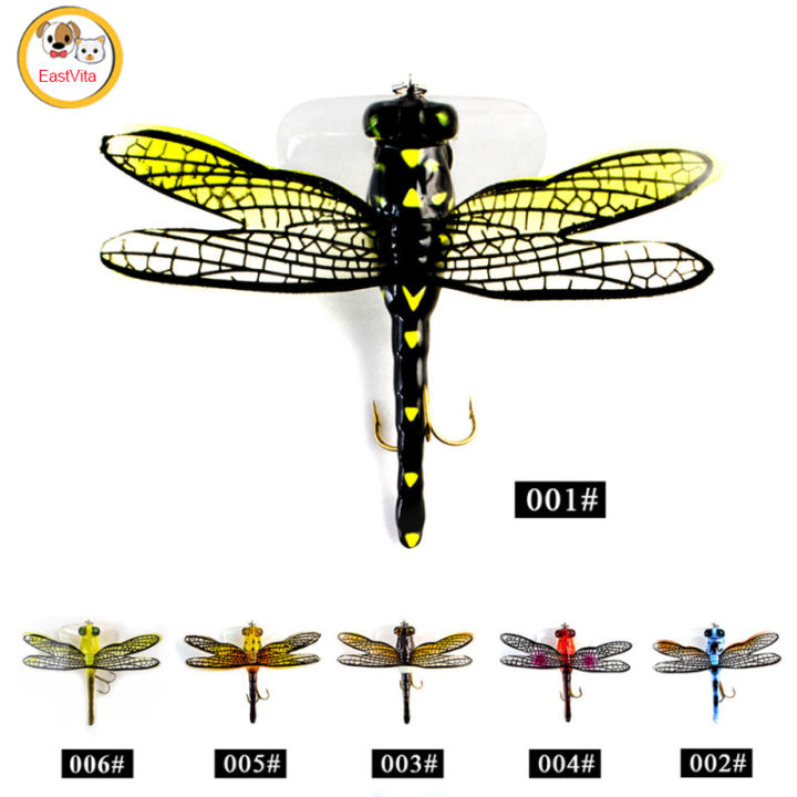 Silicone Artificial Dragonfly Shaped Fishing Lure With Hook Weight 6g ...