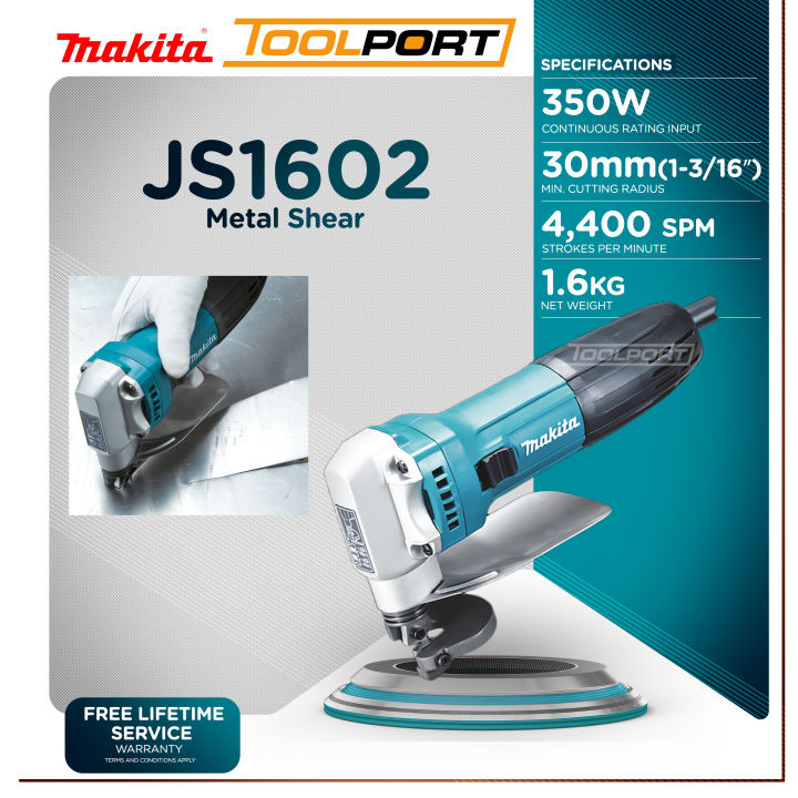 Makita JS1602 Metal Shear (380W) (1.6mm) [ TOOLPORT ] | Lazada PH