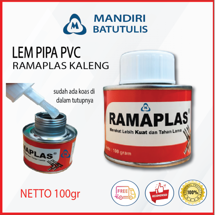 Lem Pipa PVC ONEPLAS KALENG - Lem Paralon PVC - Lem Pralon 100gr ...