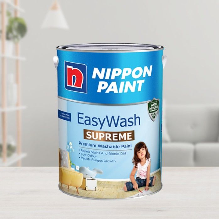 Nippon Paint Easy Wash Supreme - Base 2 - Being Peach NP YO1219T - 5L | Lazada Singapore