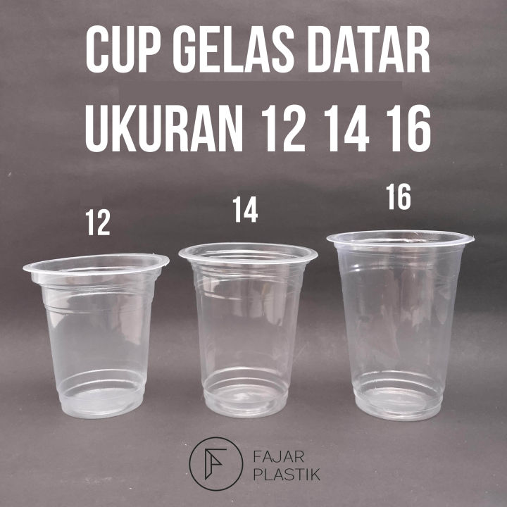 Cup Gelas OZ/Cup OZ/Cup Plastik/Gelas Cup/Cup Juice/Cup Oz Model Datar ...