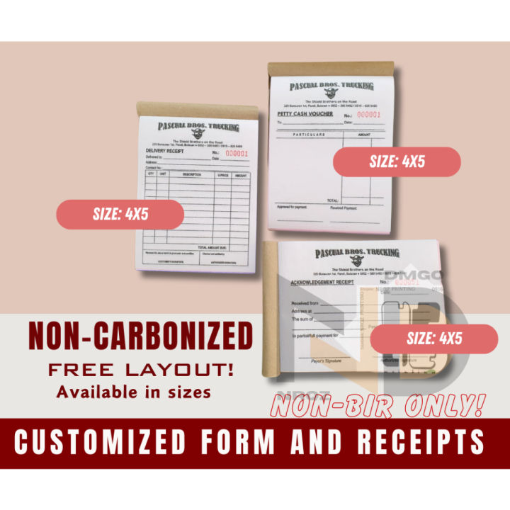 Non - Carbonized Receipt and Forms Customized | Lazada PH