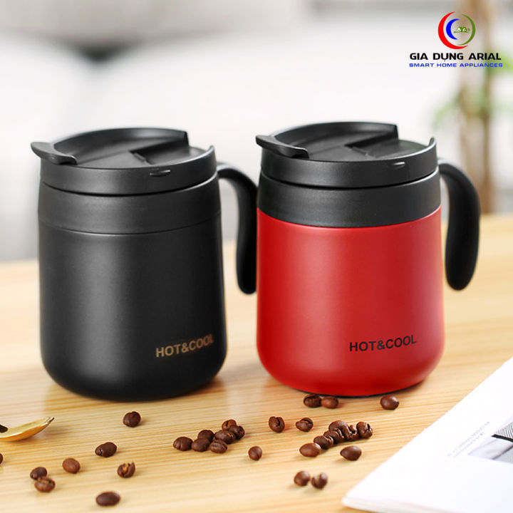 Ly giữ nhiệt uống cà phê inox 304， ly giữ nhiệt, bình nước giữ nhiệt, binh nuoc giu nhiet,350ml ...