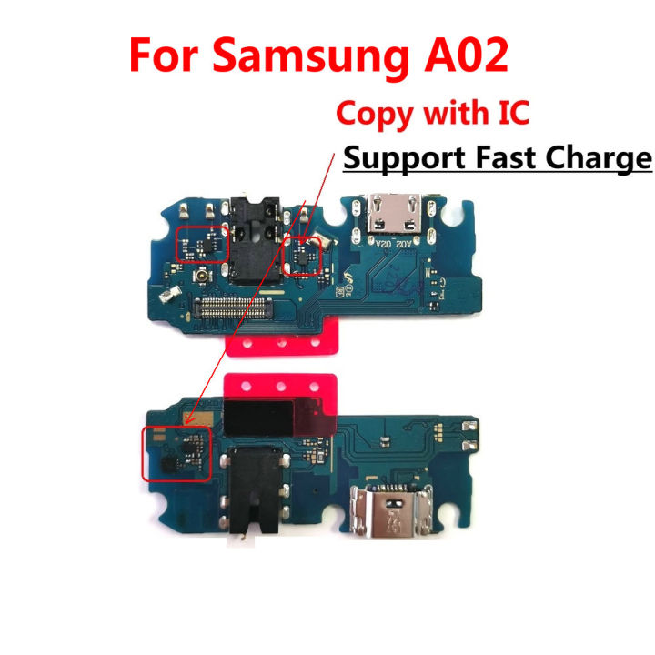 แท่นชาร์จ USB,บอร์ดชาร์จไฟสำหรับ Samsung Galaxy A02โมดูลไมโครโฟนพร้อม ...