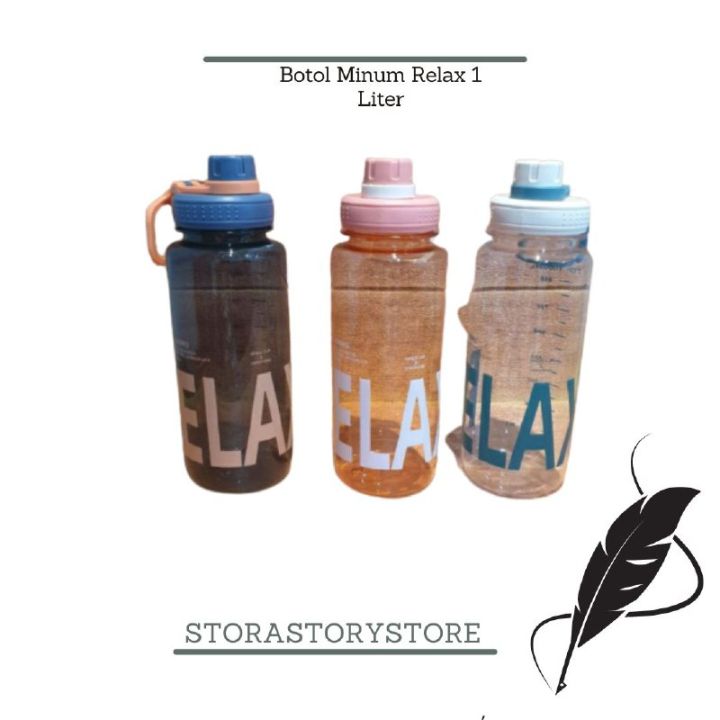 Botol Minum RELAX 1000ml / Botol Minum 1 Liter / Botol Minum Murah ...