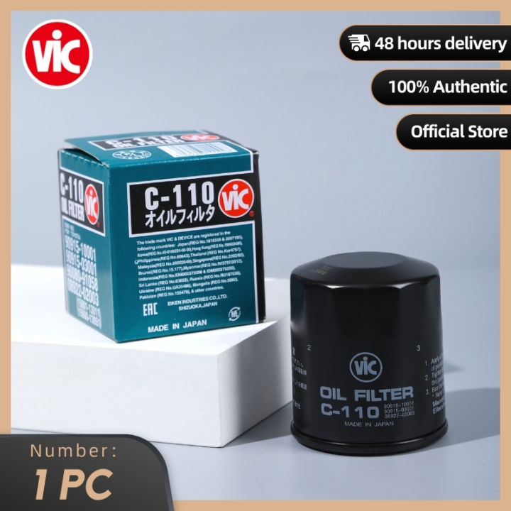 Genuine Vic Oil Filter C-110 Toyota Revo/ Fortuner/ Innova/ Rav4/ Hiace ...
