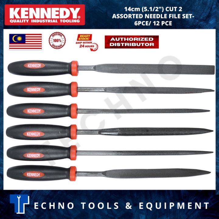 KENNEDY 14cm (5.1/2") CUT 2 ASSORTED NEEDLE FILE SET-6PCE / 12PCE | Lazada