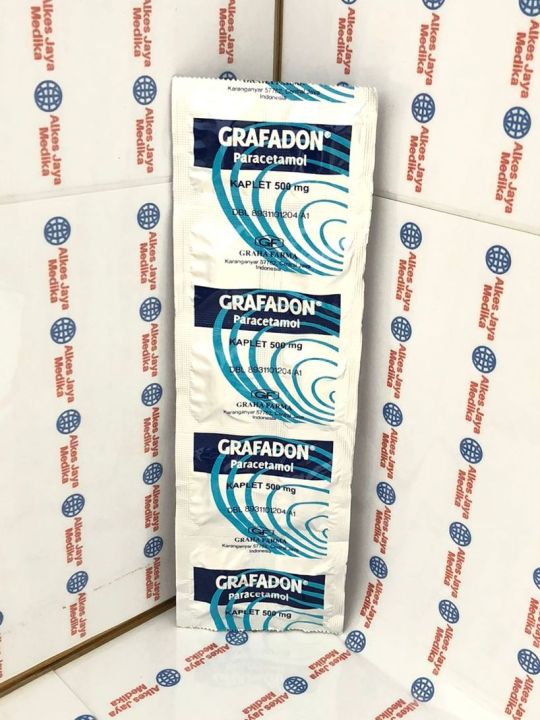 Grafadon 500mg Isi 10 Tablet - Obat Sakit Kepala dan Demam | Lazada ...