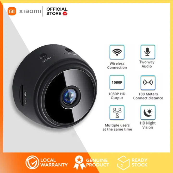 Xiaomi 1080P HD Mini Portable CCTV Camera Wireless Home Surveillance ...