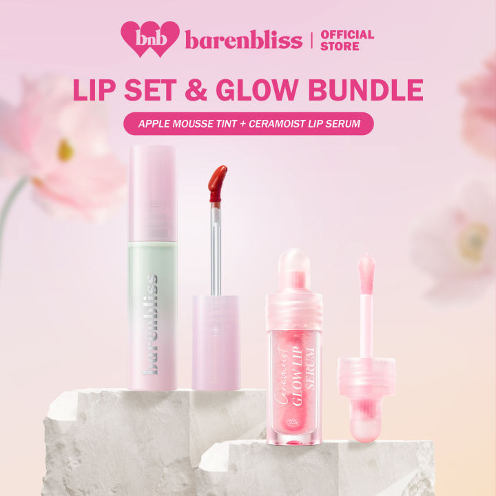 barenbliss BNB Lip Set & Glow Bundle | Apple Mousse Tint (NEW LOOK ...