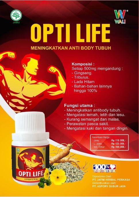 OPTI LIFE- HERBAL OPTI LIFE - MENINGKATKAN ANTI BODI TUBUH - HERBAL UNTUK LEMAH, LETIH, LESUH ...