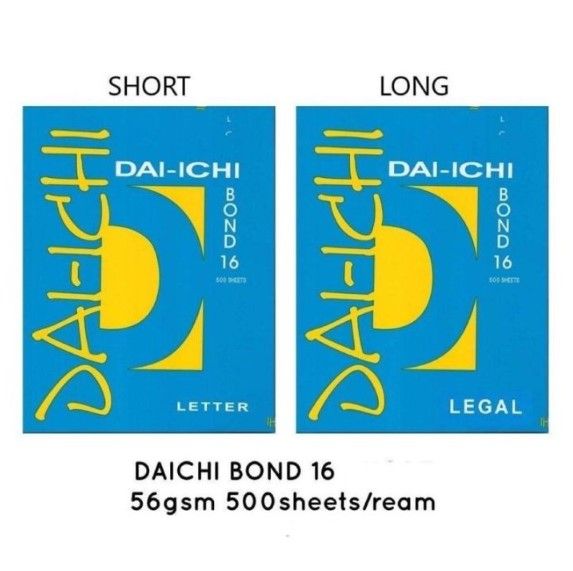 Daichi Bond Paper (sub16) ( 500sheets/ream ) | Lazada PH