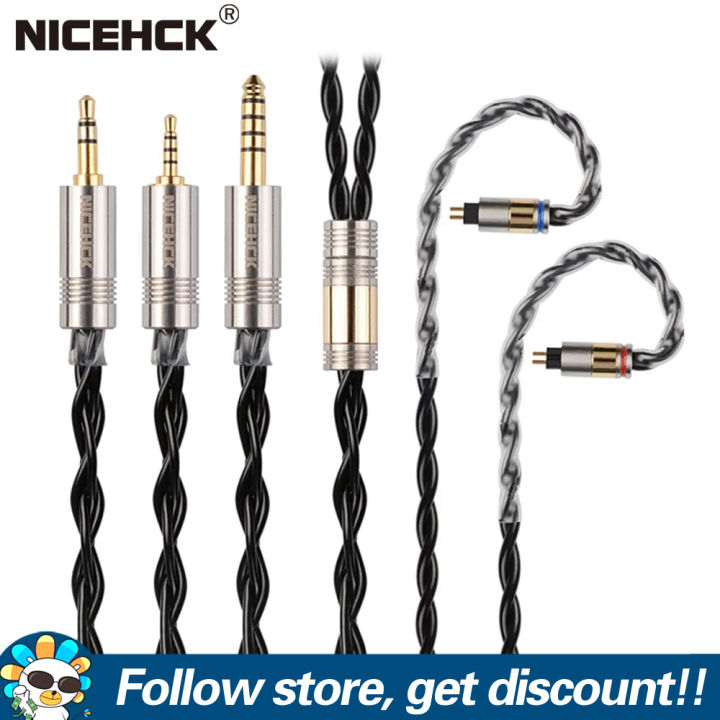 NiceHCK BlackCat Replacement Cable Zinc Copper Alloy Oil Soaked HiFi ...