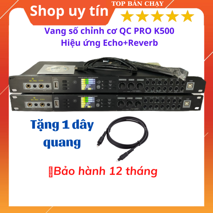 VANG SỐ KARAOKE QC PRO K500 Với Các Hiệu Ứng Echo, Reverb, Delay, Chống ...