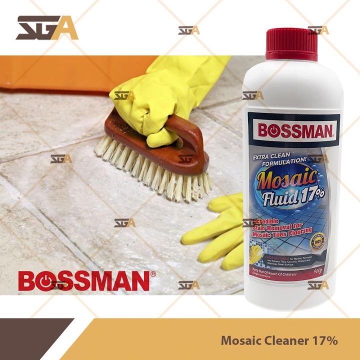 BOSSMAN BMF-900 MOSAIC FLUD 17% 900G EASY USE SAVE TIME CLEANING ...