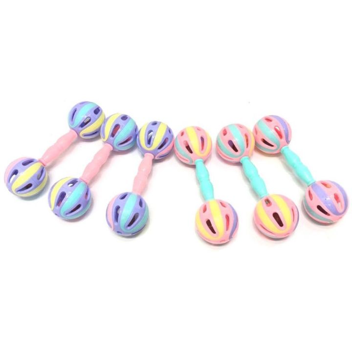 Ready Stock Baby Rattle Toys Newborn Handbell Kids Musical Rattles Kids ...