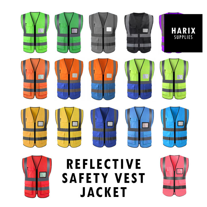 Safety High Visibility Reflective Body Sleeveless Vest Jacket with ...
