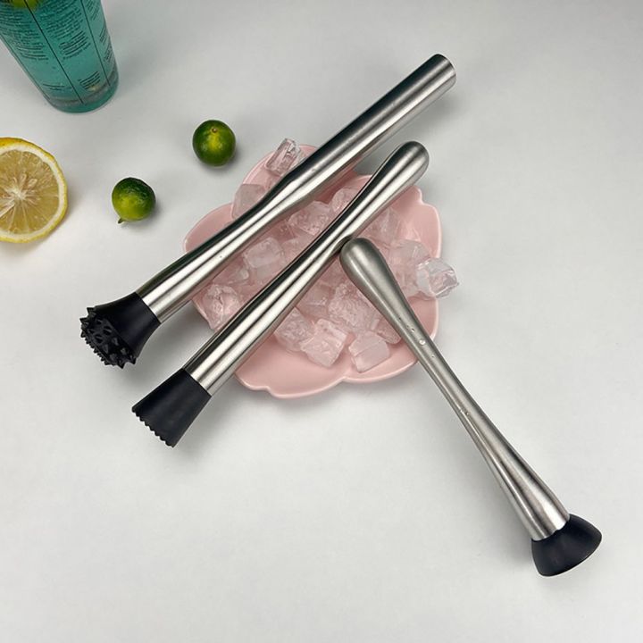 OKDEALS01 Long Bartenders Fruit Muddler Home Kitchen Wine Crushed Ice ...