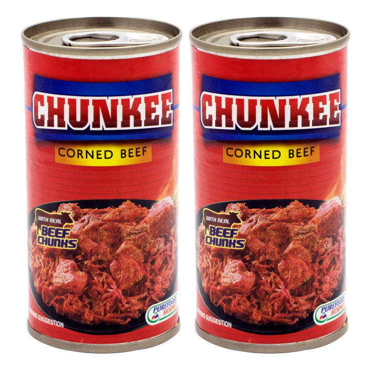 Purefoods Chunkee Corned beef with Real Beef Chunks 190g Easy Open Can ...