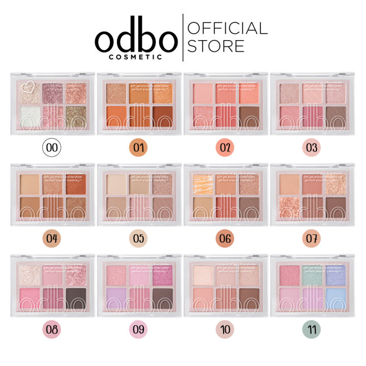 odbo โอดีบีโอ ซิกเนเจอร์ อายแชโดว์ พาเลท OD276 | Lazada.co.th