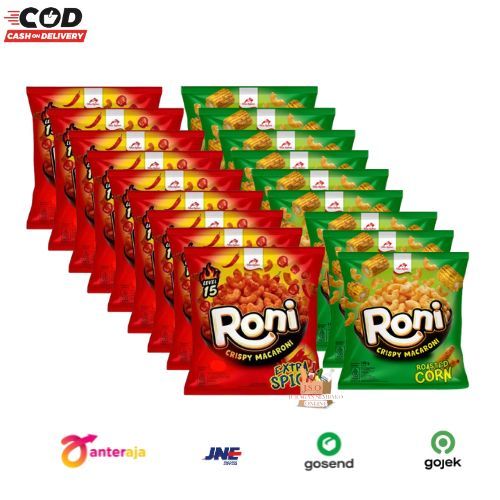 Roni Crispy Macaroni Dua Kelinci Renceng isi 10 x 28gr Extra Spicy ...