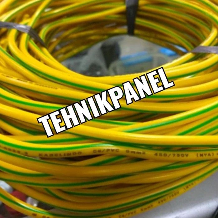 Flash Sale kabel kuning hijau 1x6mm ( NYA 6mm ) kabel belang /grounding ...