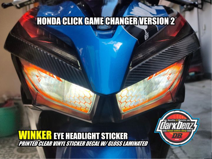 Honda Click Version 2 New Winker Clear concept design printed sticker ...