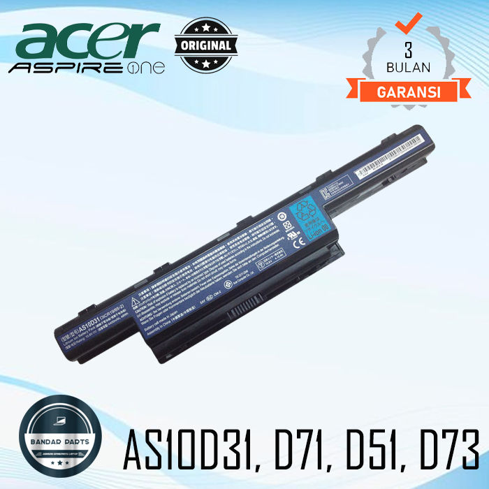 Baterai Laptop Acer Aspire AS10D81 AS10D31 AS10D3E AS10D41 AS10D51 ...