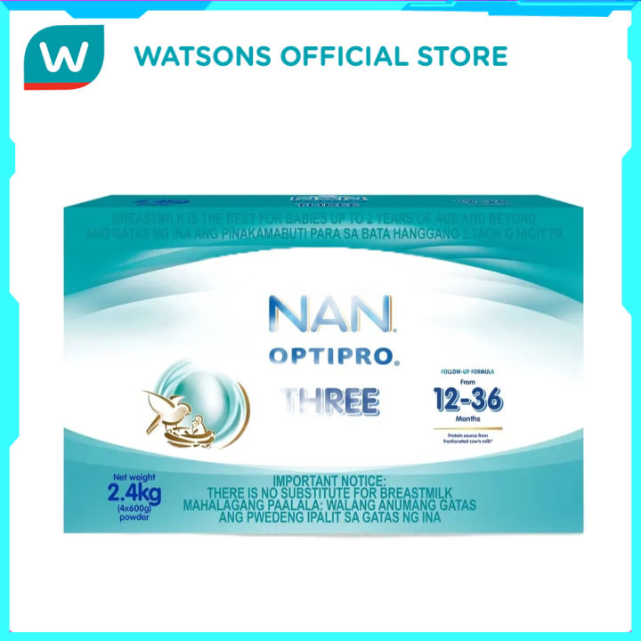 NAN OptiPro Three Milk Supplement for Children 12-36 Months 2.4kg ...