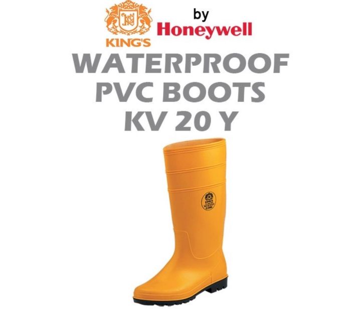 King's Waterproof PVC SAFETY Boots KV20Y | Lazada