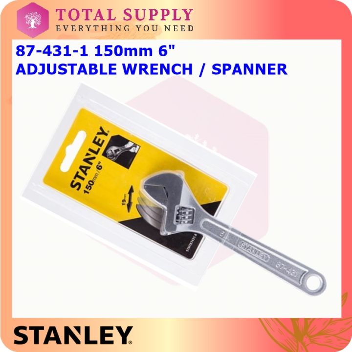 Stanley Chromed Adjustable Wrench | Sizes : 4" (87430) 6" (87431), 8 ...