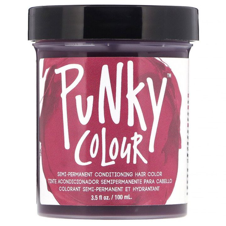 Punky Colour, Semi-Permanent Conditioning Hair Color, Purple,Red Wine ...