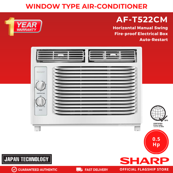 Sharp AF-T522CM 0.5 Hp Window Type Airconditioner | Lazada PH