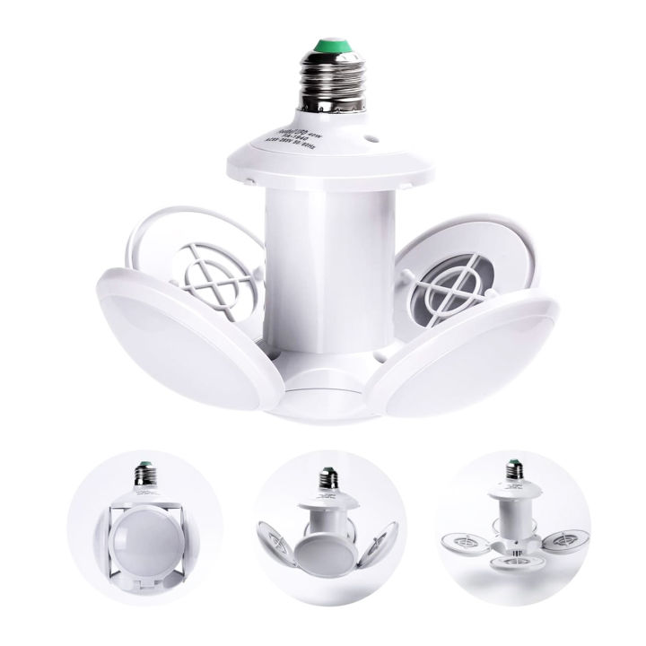 312 Super Bright 40W LED Folding Football UFO Bulb Garage Lights ...