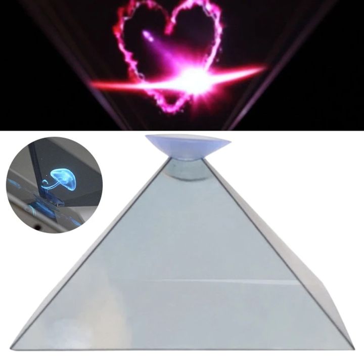 3D Holographic Hologram Display Pyramid Projector Video For 3.5-6.5 ...