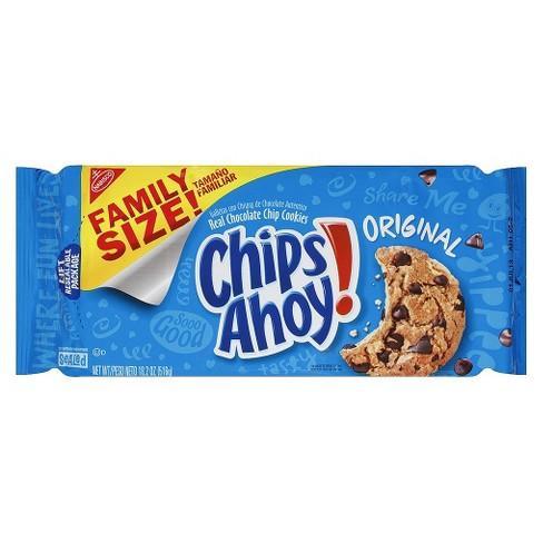 Nabisco Chips Ahoy! Original Chocolate Chip Cookies - Family Size, 18 ...