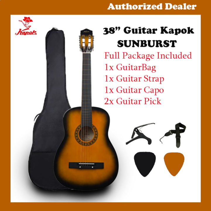 Kapok Acoustic Guitar Kapok 38" Sunburst 100% Original Free Tuning ...