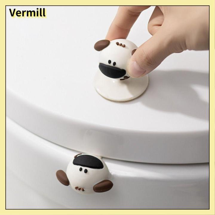 VERMILL เครื่องมือในห้องน้ำ ตัวยกฝาชักโครก รูปแกะ/สุนัข ป้องกันคราบ ...
