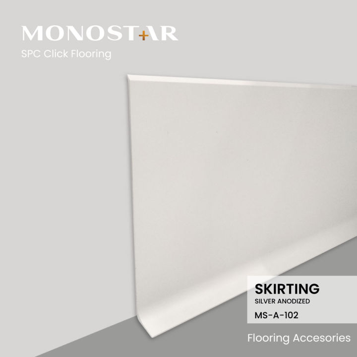PLINT SKIRTING ALUMUNIUM MONOSTAR – AKSESORIS LIST LANTAI 10CM X 3METER ...