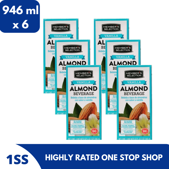 Member's Selection Almond Milk Vanilla, 946ml set of 6 | Lazada PH