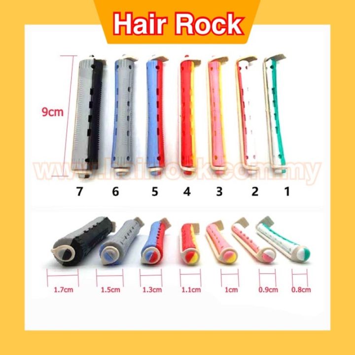 Salon Rubber Band Hair Rollers Set Cold Perm Rods | Lazada