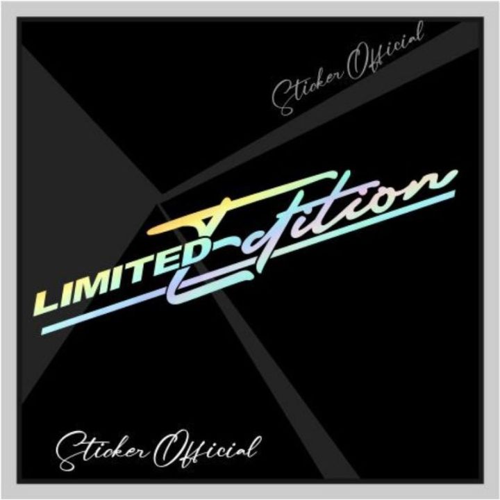 Limited Edition Special Sticker for Car Accessories Vinyl Sticker for ...