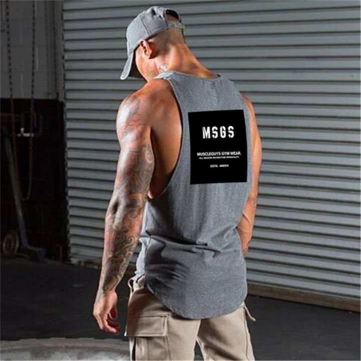 New Gym Clothing Bodybuilding Brand Mens Tank Top Workout Mesh ...