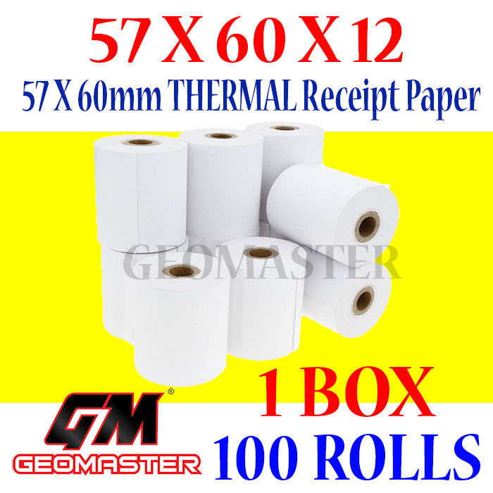 CASH REGISTER PAPER ROLL ,RECEIPT PAPER 57X60X12mm | Lazada