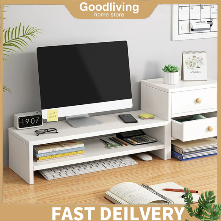 Computer Stand Monitor Elevated Desktop Rack Monitor Stand Riser ...