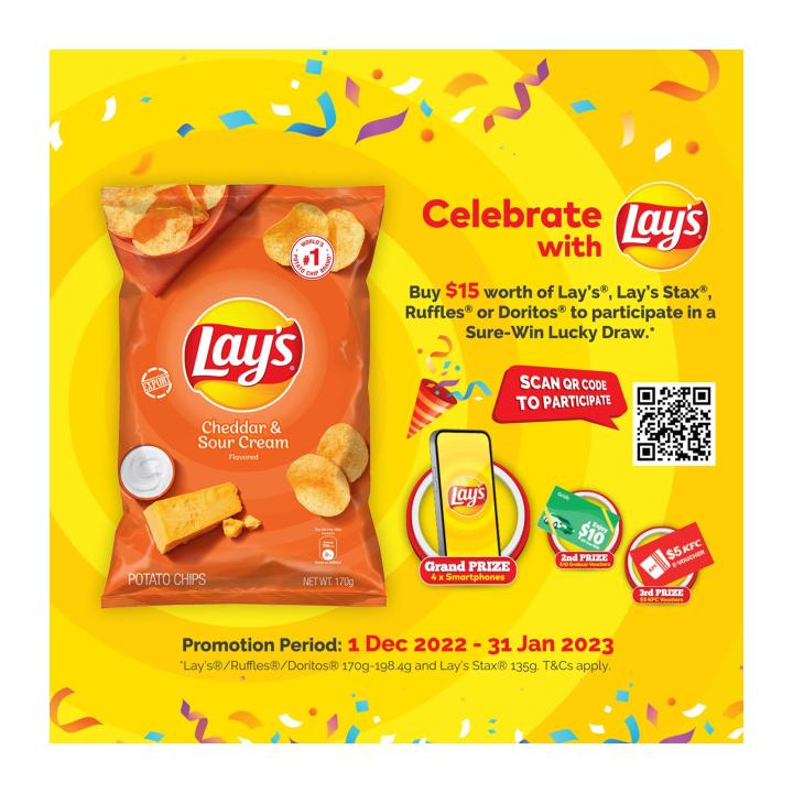 Lay's Cheddar And Sour Cream Potato Chips 170G (Laz Mama Shop) | Lazada ...