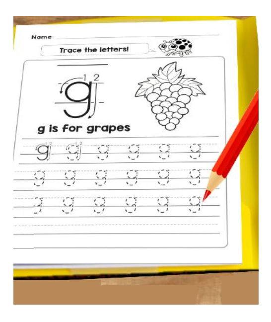 App Alphabet A-Z letter Activity Worksheet trace, color, maze Writing ...