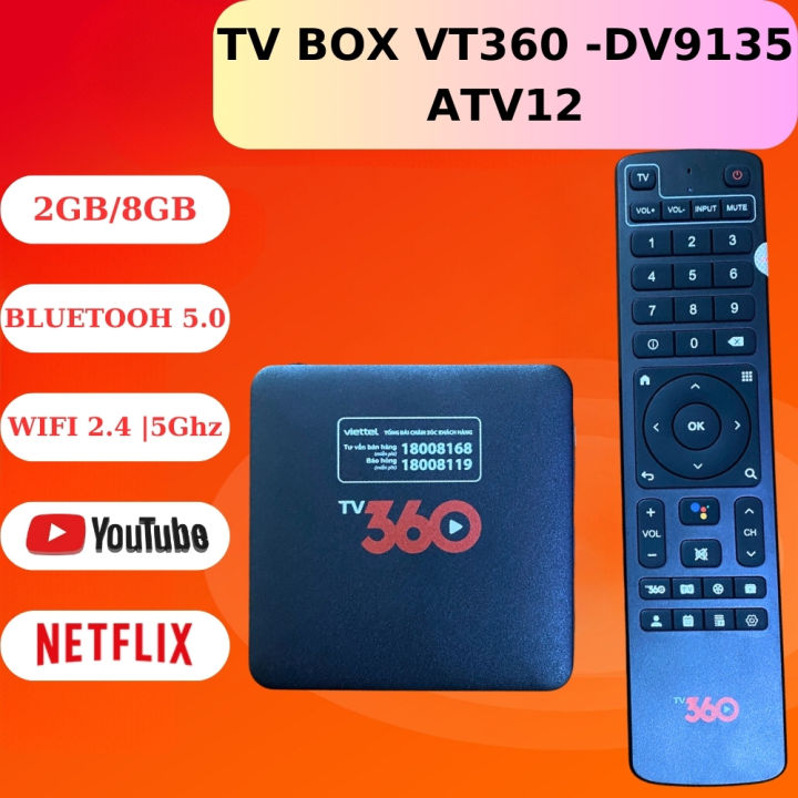 Tivi Box 360 Viettel Android mã DV9135,HP40A,IP952,IP151N,B866V2,B866V2F , DV8535 rom ATV10 ...
